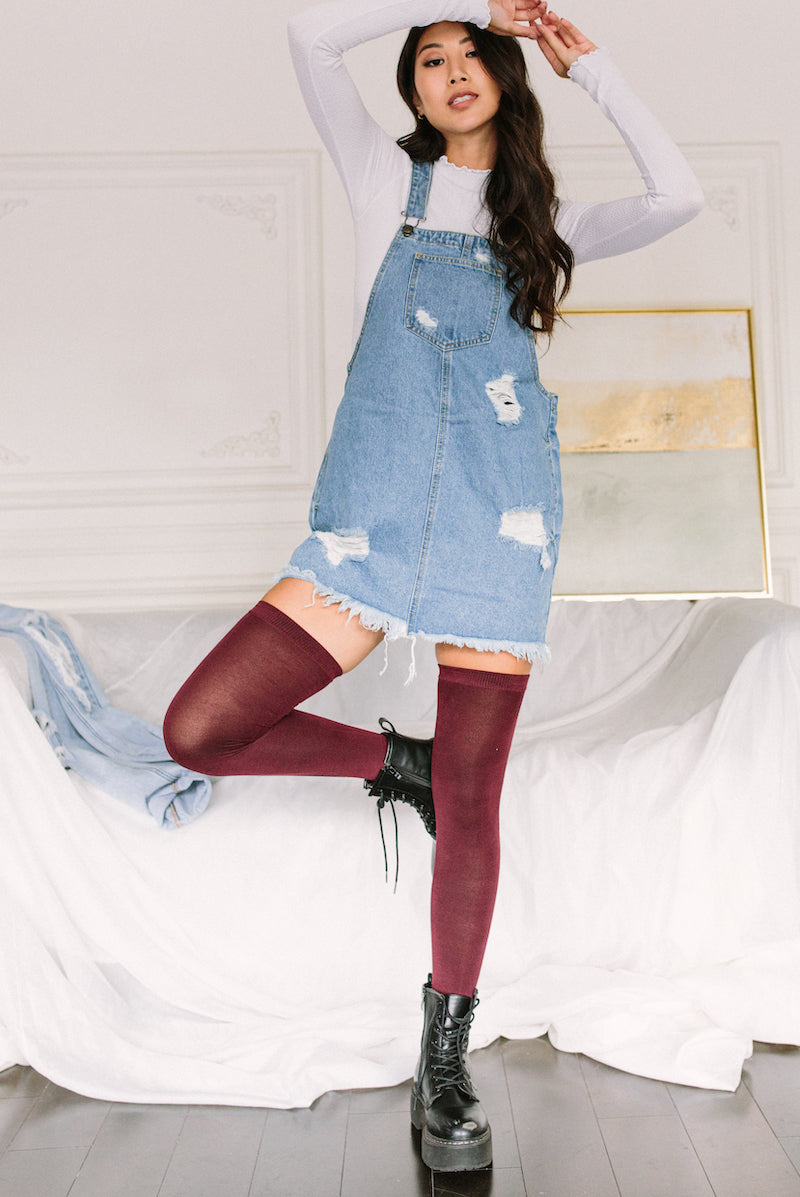 Extra Long Thigh High Socks – Love Classic