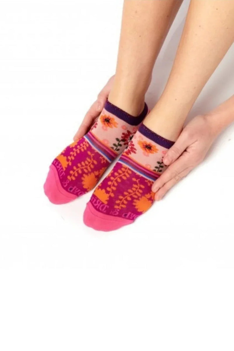 Shine Ultra-Short Ankle Socks - Love Classic